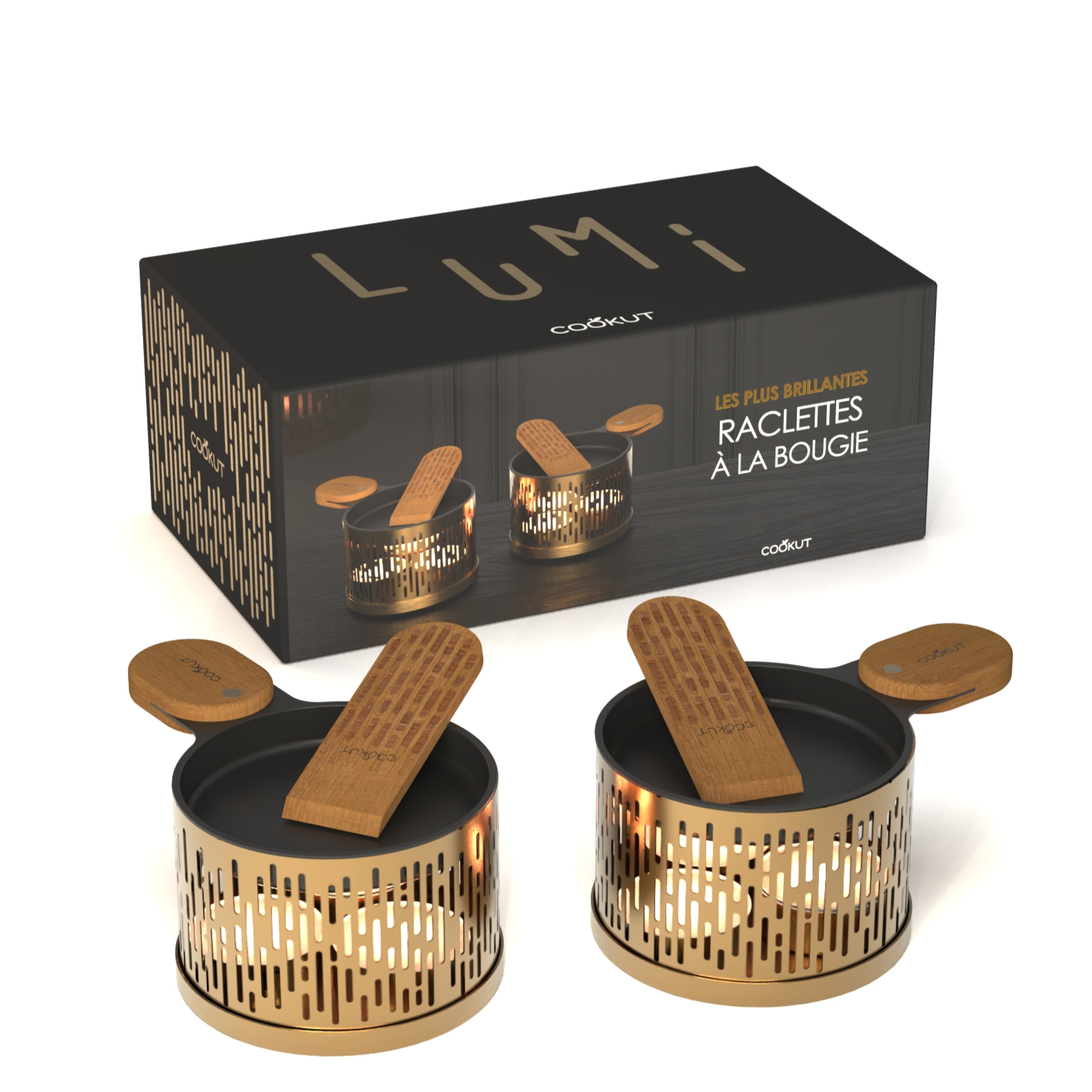 Raclette à la bougie Édition or et cuivre | COOKUT